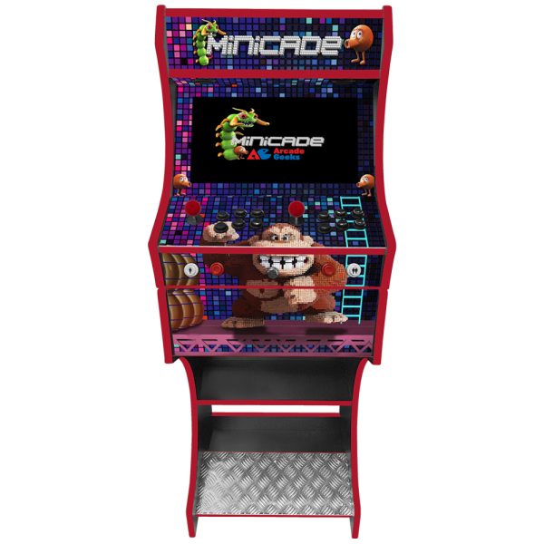 2 Player Arcade Machine - Minicade Themed - Arcade Geeks