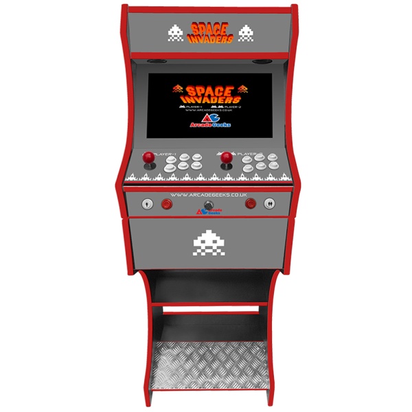 2 Player Space Invaders Pixels Arcade Machine - Arcade Geeks