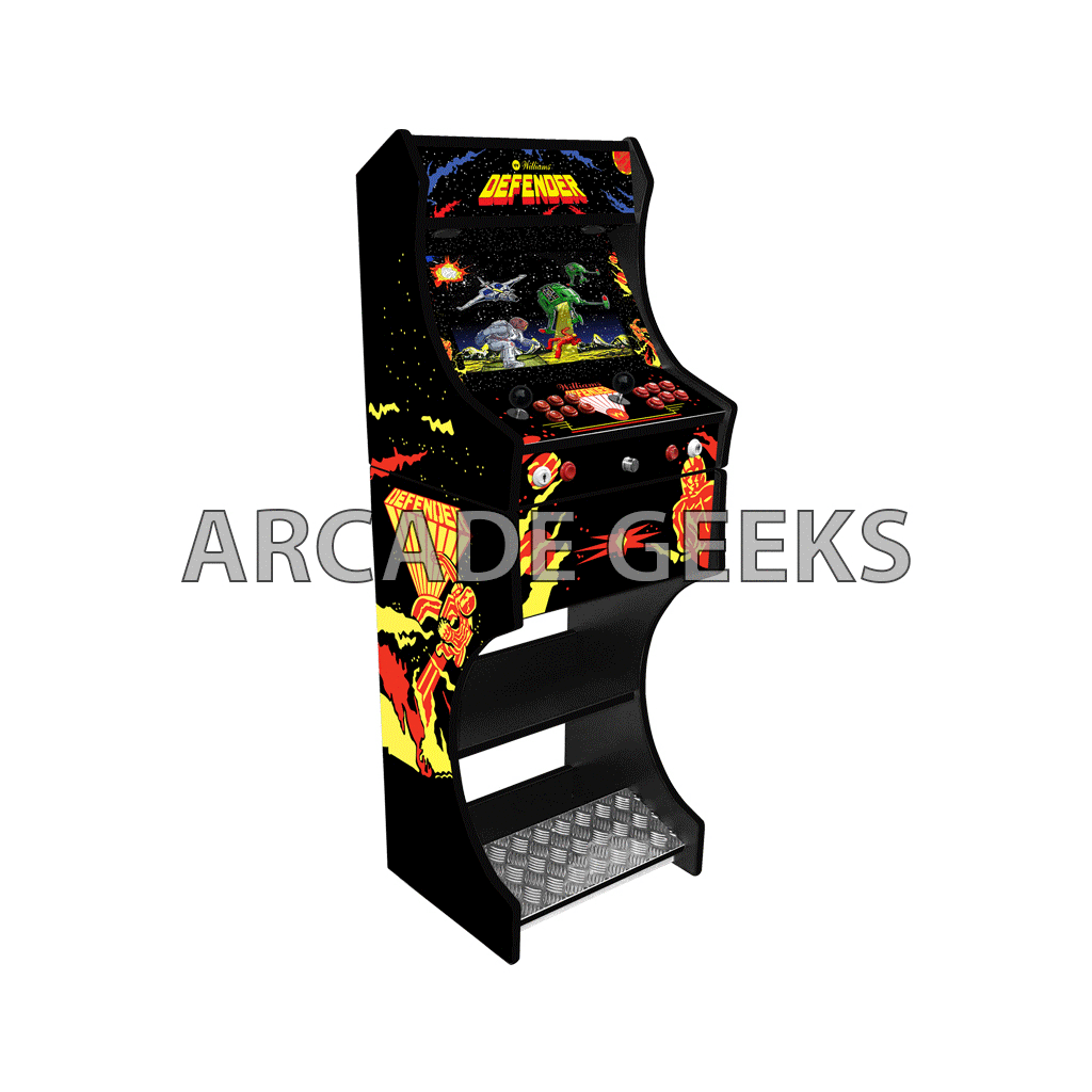 2 Player Defender Arcade Machine Theme - Arcade Geeks