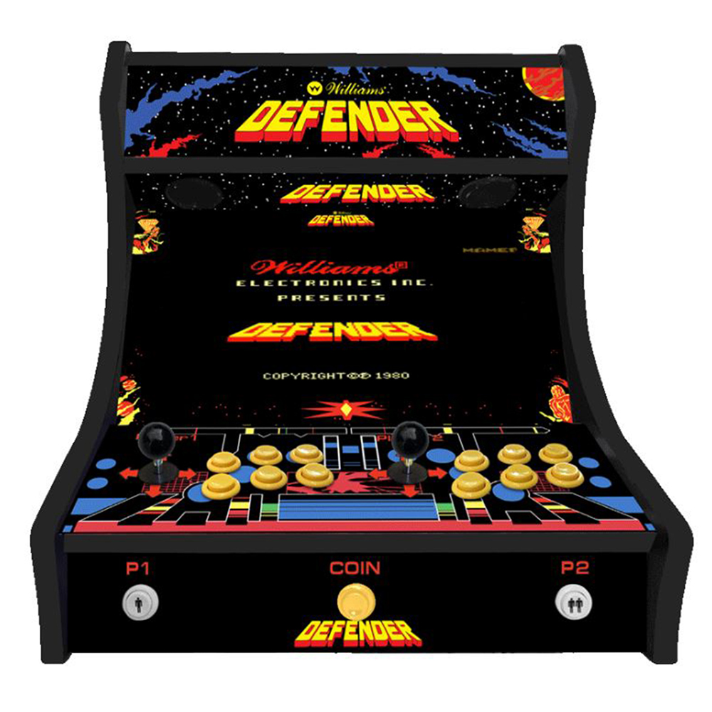 2 Player Bartop Arcade Machine - Defender Themed Arcade Machines, 1000 ...