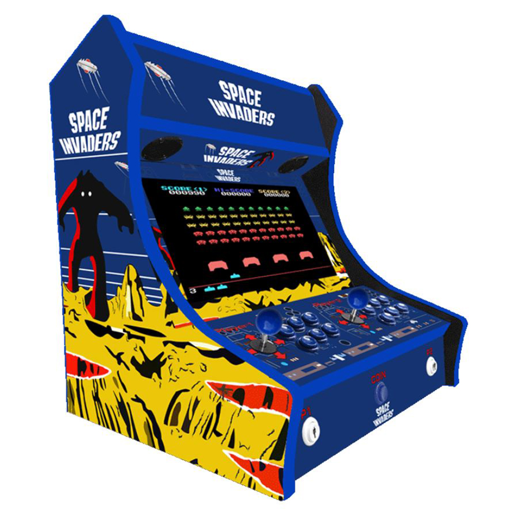 2 Player Bartop Arcade Machine - Space Invaders Themed multi games ...