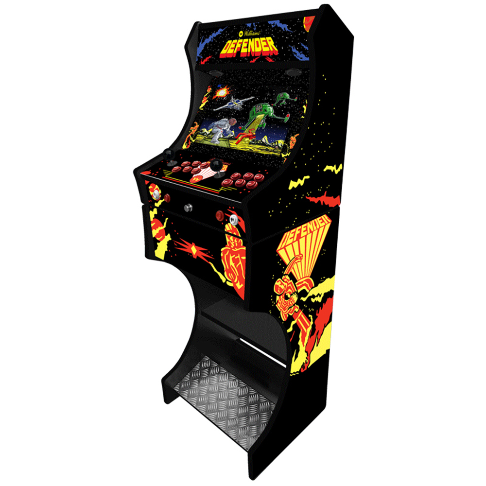 2 Player Defender Arcade Machine Theme - Arcade Geeks