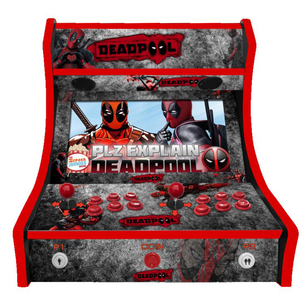 2 Player Bartop Arcade Machine - Deadpool Themed Arcade Machines, 1000 ...