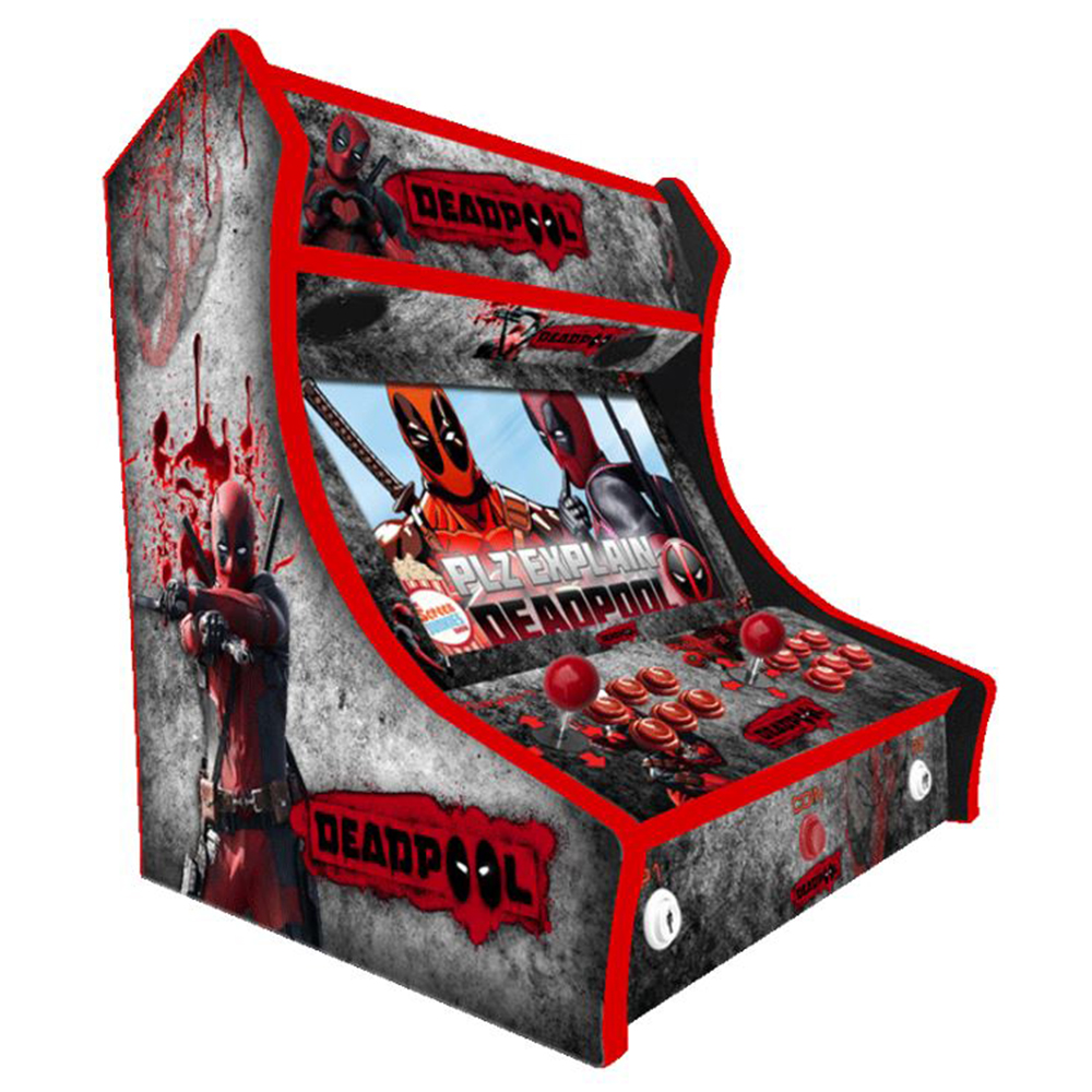 2 Player Bartop Arcade Machine - Deadpool Themed Arcade Machines, 1000 ...