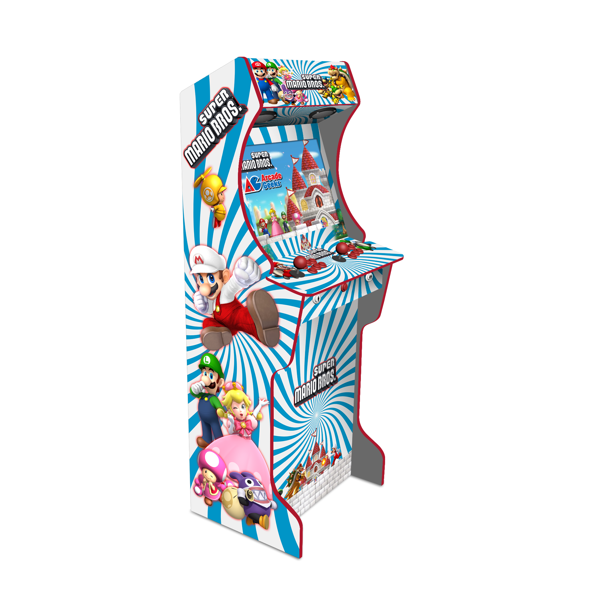 AG Elite 2 Player Arcade Machine - Super Mario Bros - Top Spec - Arcade ...