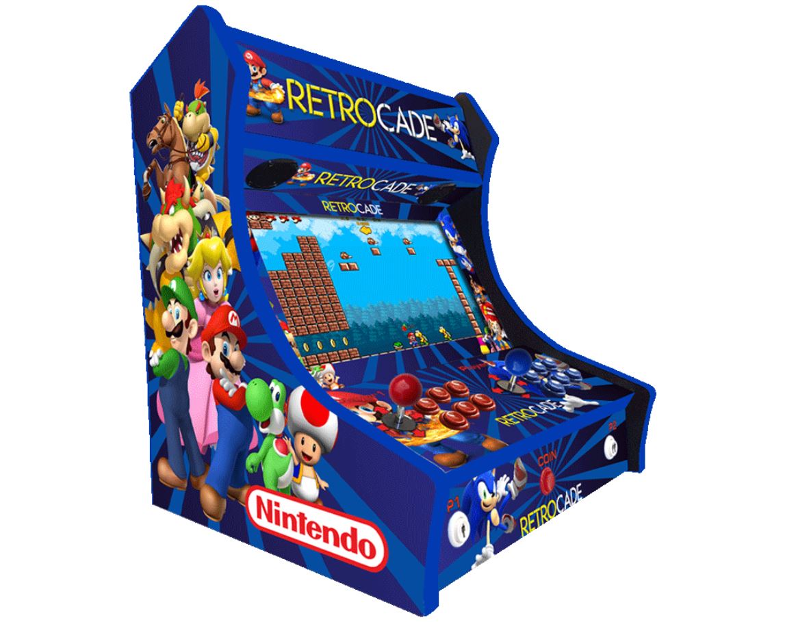 2 Player Bartop Arcade Machine - Retrocade Themed multi games machine ...