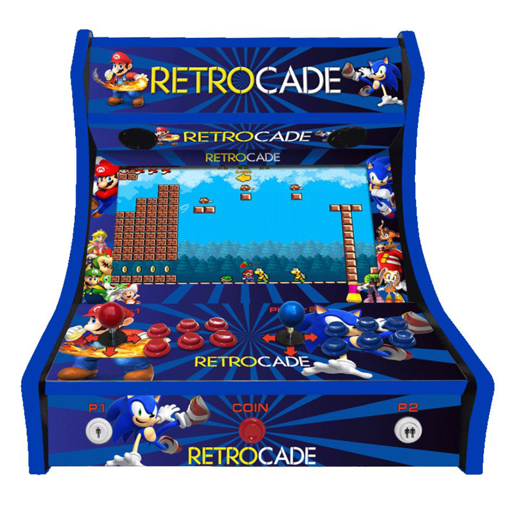 2 Player Bartop Arcade Machine - Retrocade Themed multi games machine ...