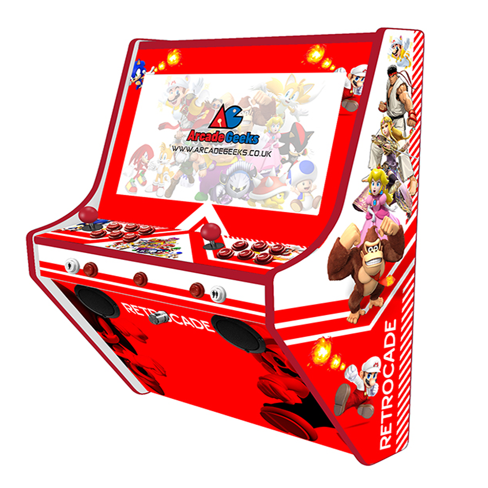 Wall Mounted 2 Player Arcade Machine - Retrocade - Arcade Geeks