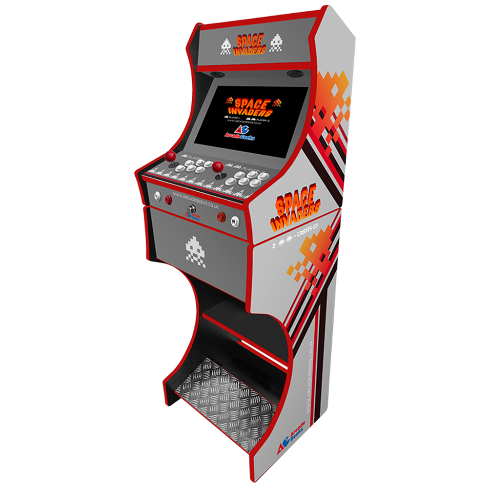 2 Player Space Invaders Pixels Arcade Machine - Arcade Geeks