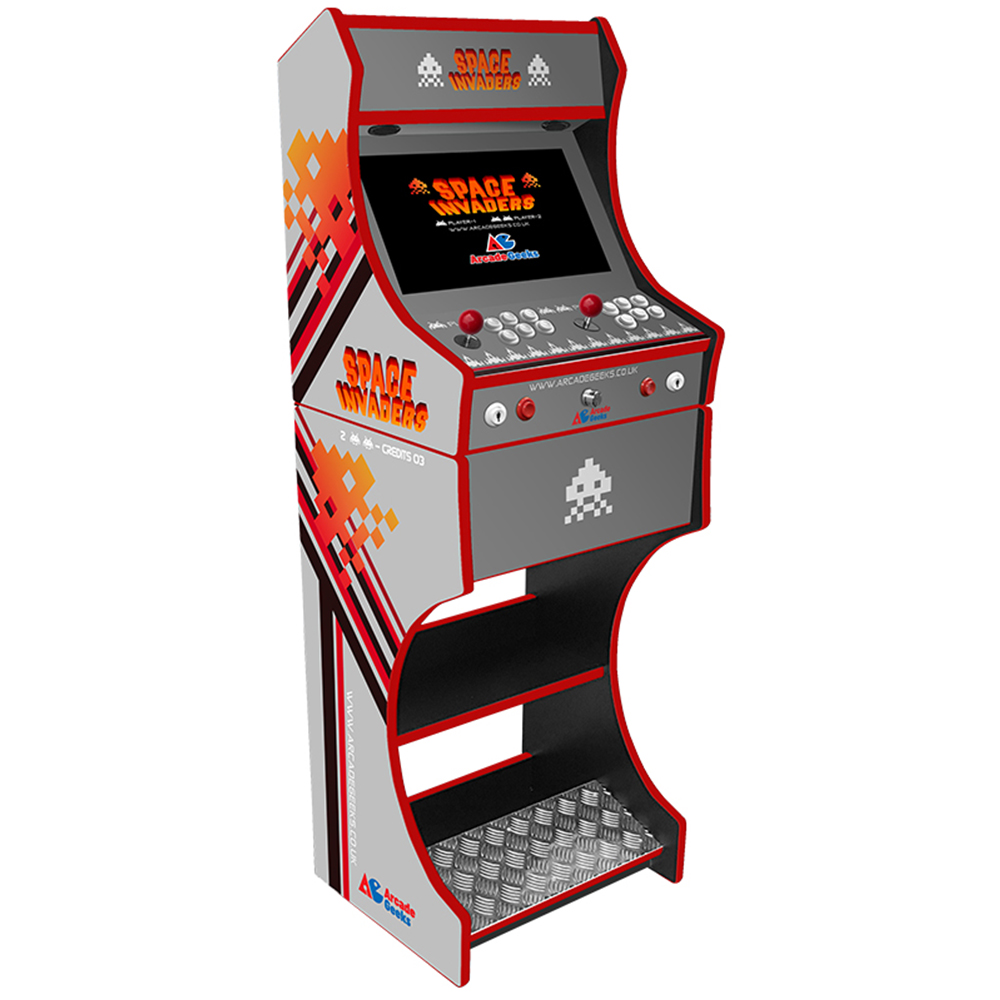 2 Player Space Invaders Pixels Arcade Machine - Arcade Geeks