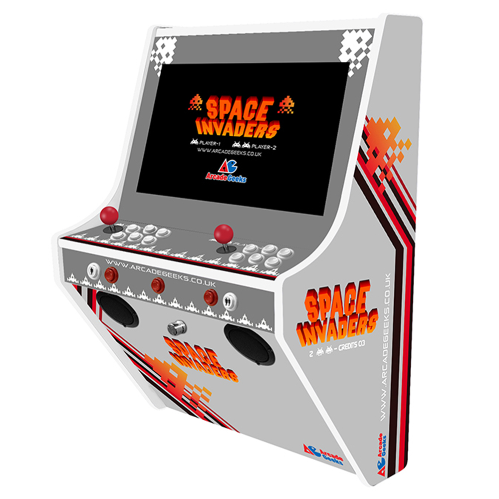 Wall Mounted 2 Palyer Arcade Machine, Space Invaders arcade machine ...