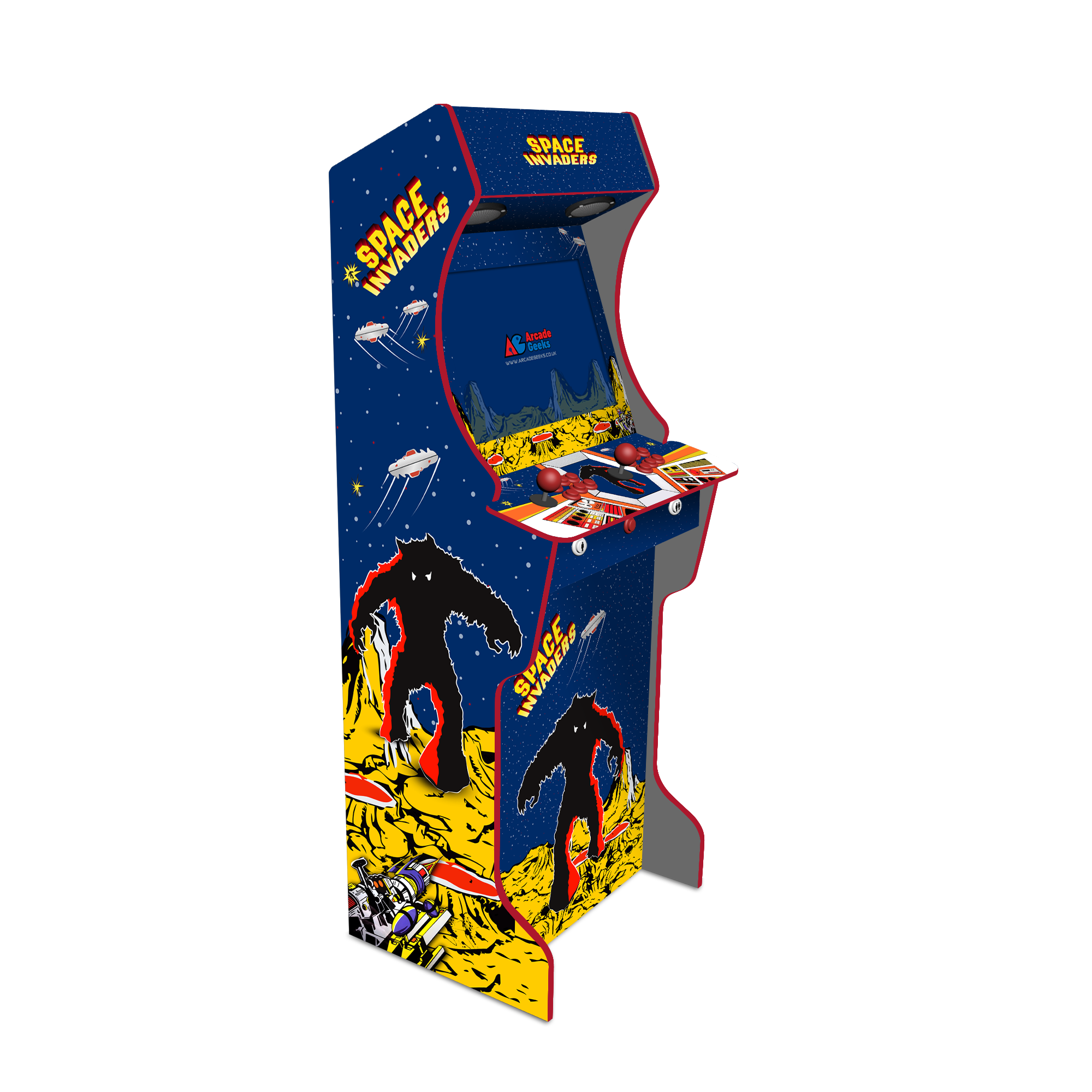 AG Elite 2 Player Arcade Machine - Space Invaders - Top Spec - Arcade Geeks