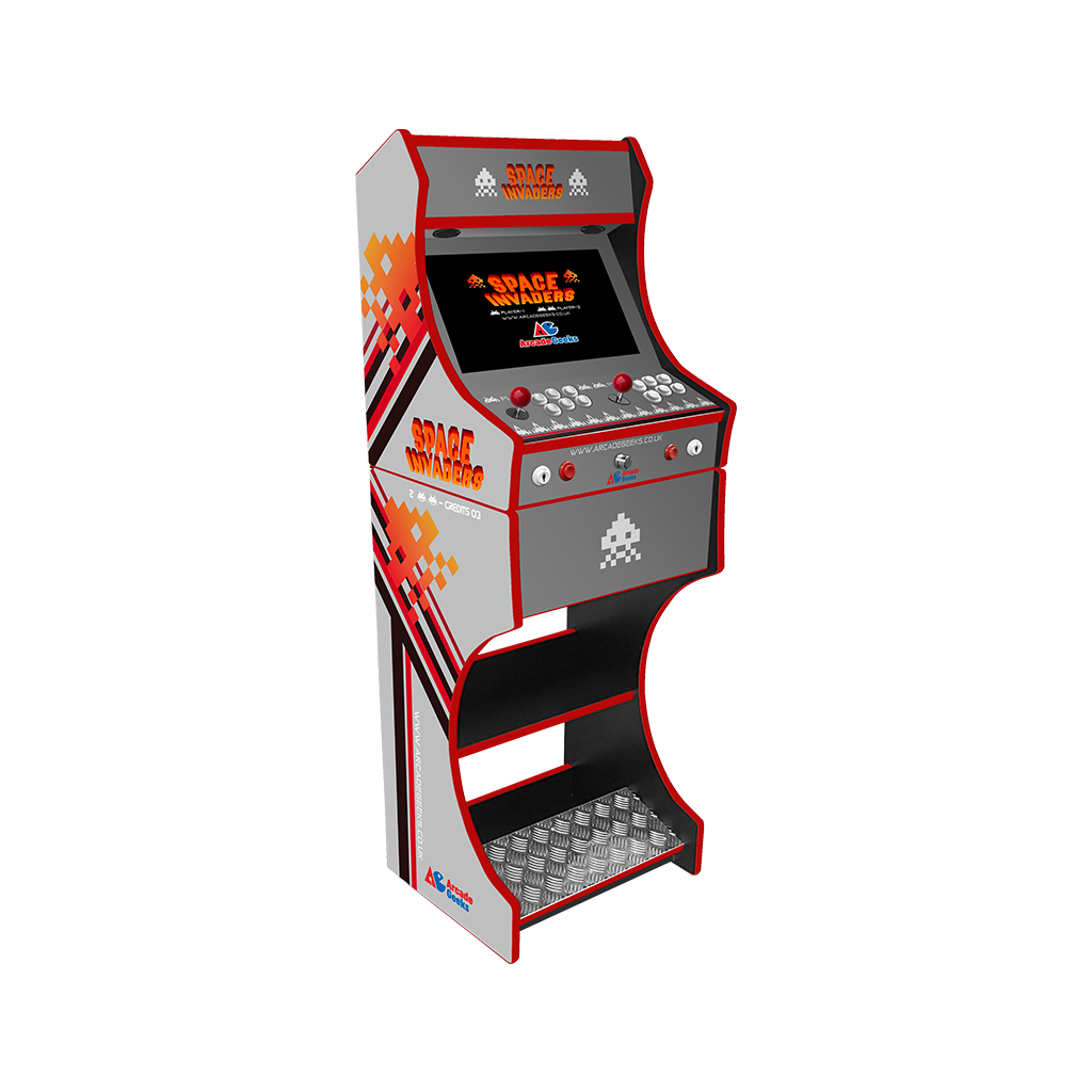 2 Player Space Invaders Pixels Arcade Machine - Arcade Geeks