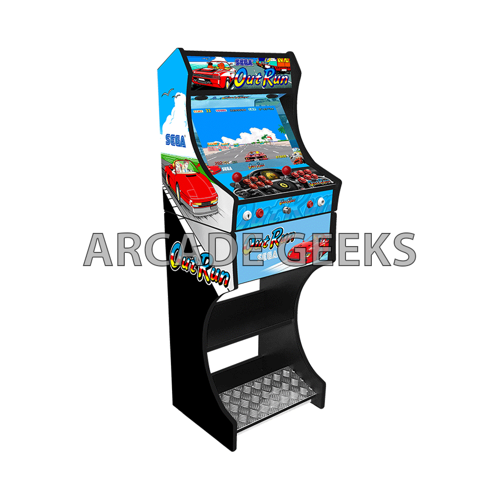 2 Player Arcade Machine - Out Run v1 - Arcade Geeks